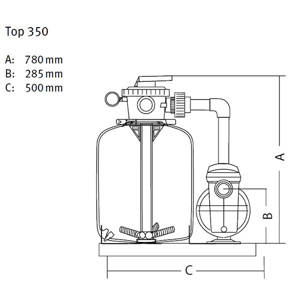 Filteranlage TOP 350 + SILEN | 33 8 230V - Aqua-Poolshop